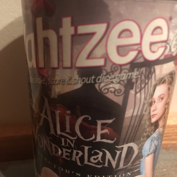 Hasbro | Toys | Alice In Wonderland Yahtzee Dice Game | Poshmark
